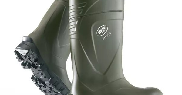 Bekina Steplite X Safety Wellington Boots S5 Wellies Green Thermal ...